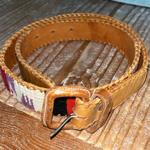 Guatemala | Accessories | Belt Made In Guatemala Leather With Weaved ...
